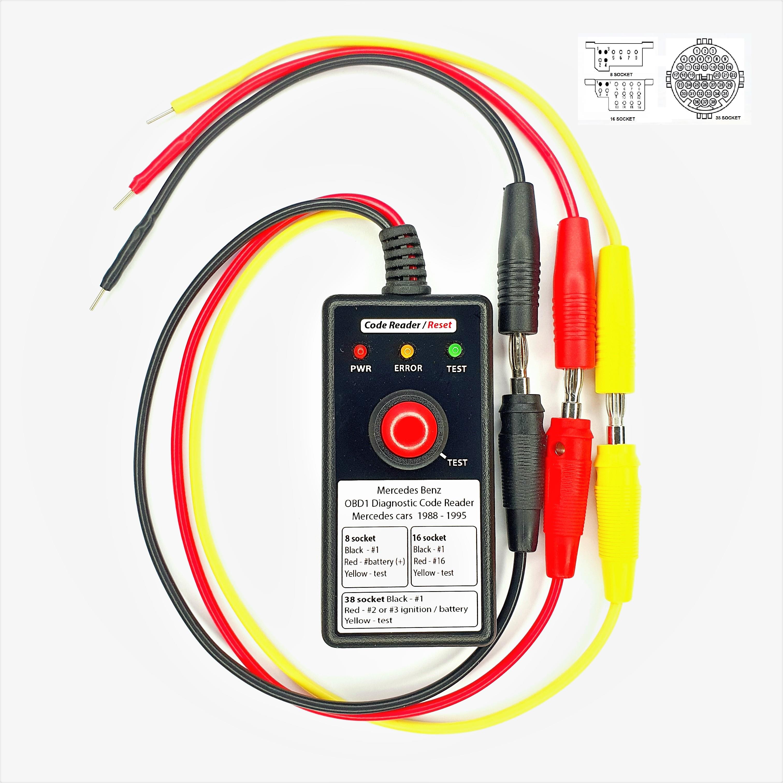 Mercedes 8, 16 and 38 port Code Reader